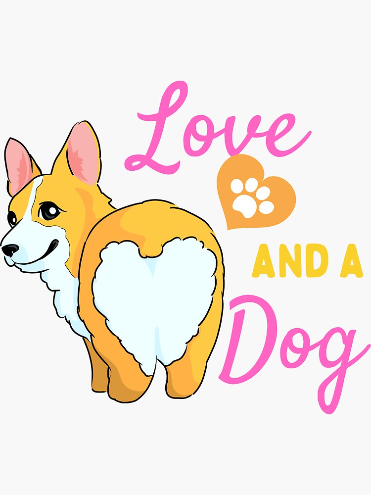 "dancing corgi kawaii cute funny" Sticker by HongThuyet | Redbubble