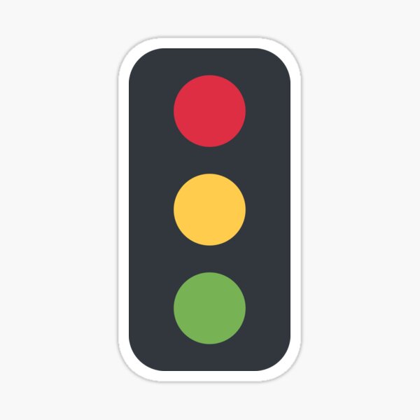 " Vertical Traffic Light Gift " Sticker by MKMemo1111 | Redbubble