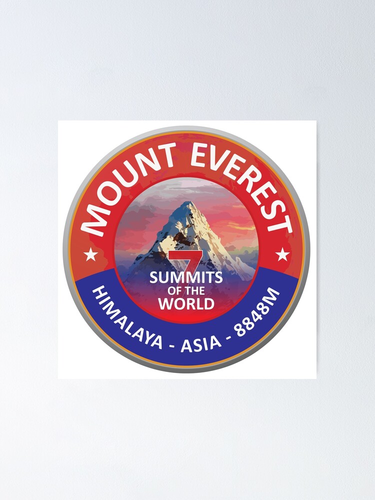 "Mt Everest 7 summits collection" Poster for Sale by ICONZ80 | Redbubble