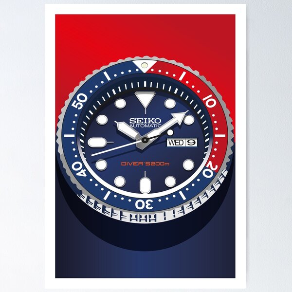 "Seiko SKX" Poster for Sale by WatchArtBr | Redbubble