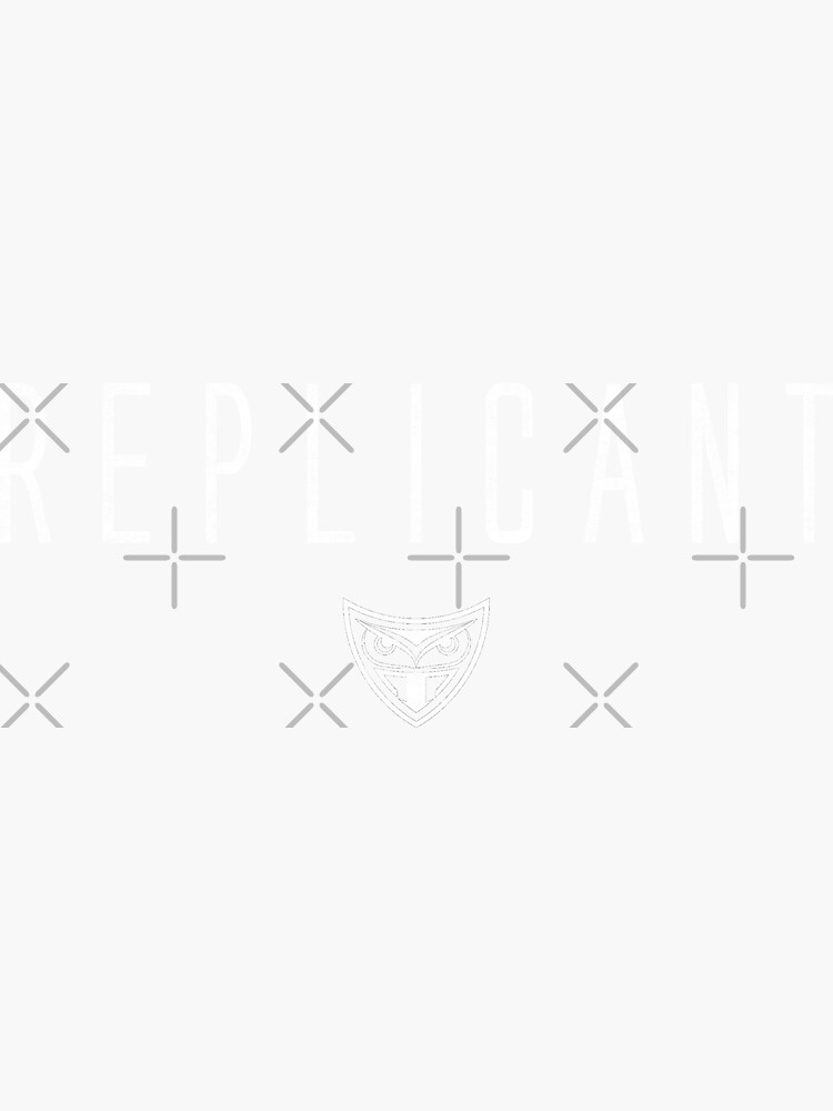 "Blade Runner - Replicant - White Dirty" Sticker by garudoh | Redbubble