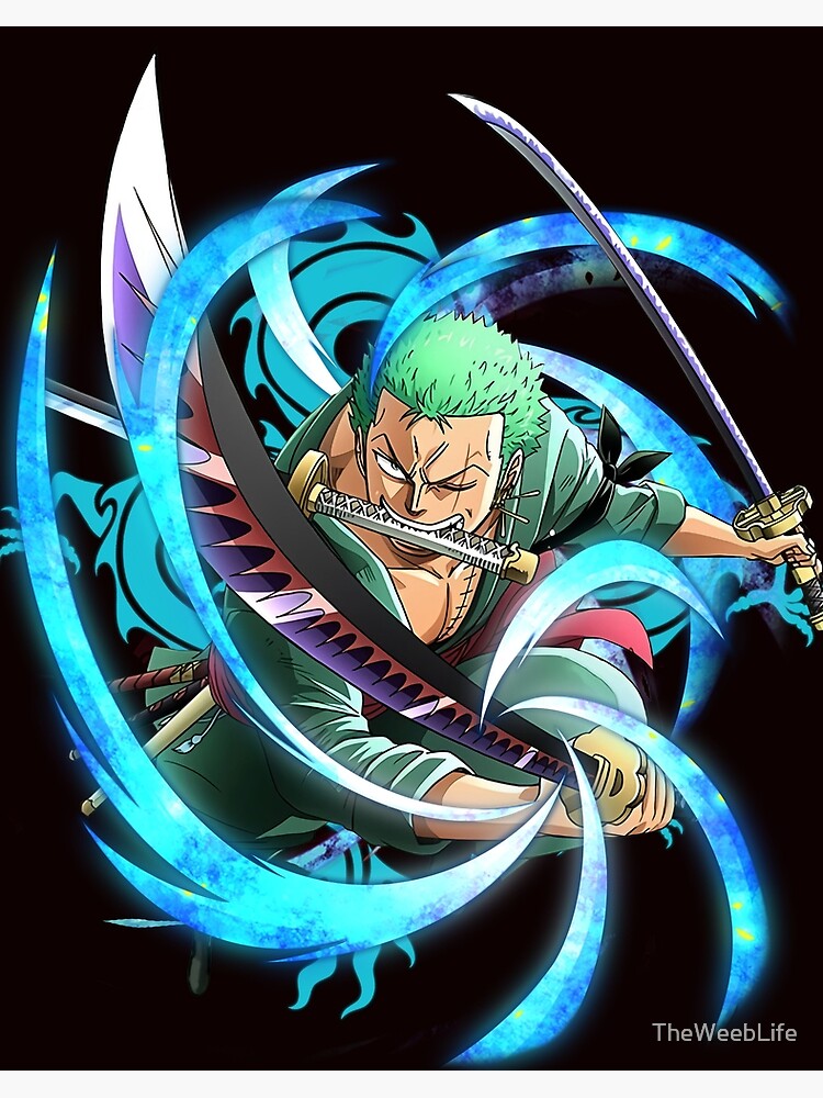 "One - Piece - Roronoa Three Sword Style " Art Board Print for Sale by ...