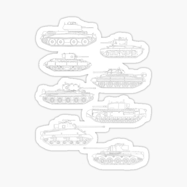 "British tanks of World War II " Sticker for Sale by VividPixelP ...