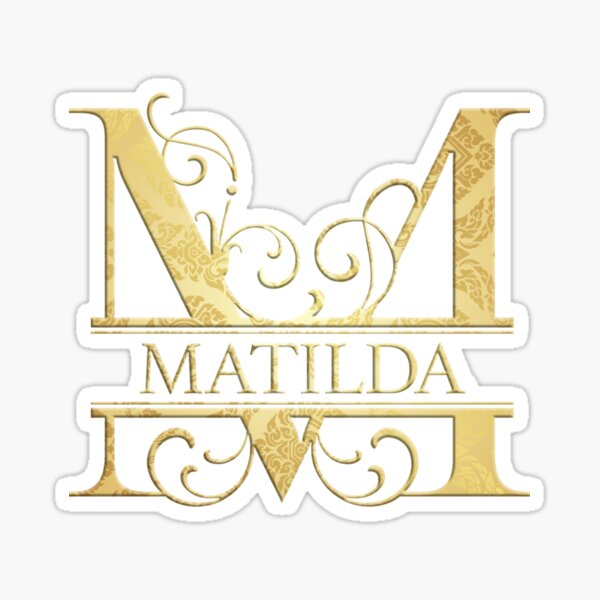 "Matilda Name - Monogram Letter M The Matilda Name Gift For Matilda ...