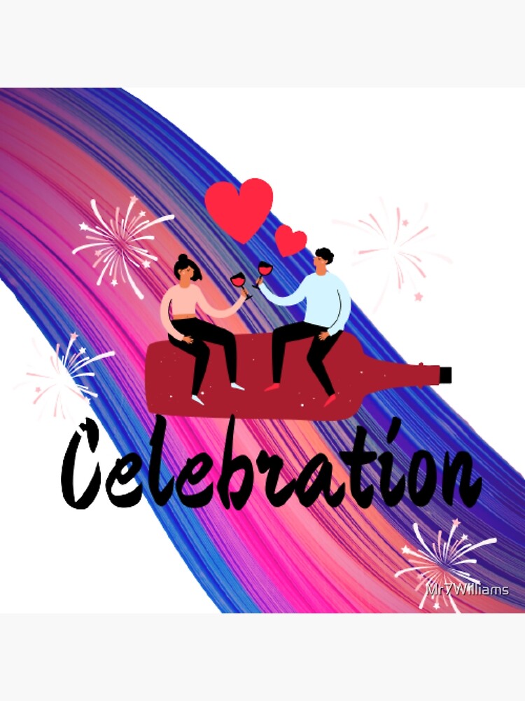 "Celebration colorful art" Poster by Mr7Williams | Redbubble