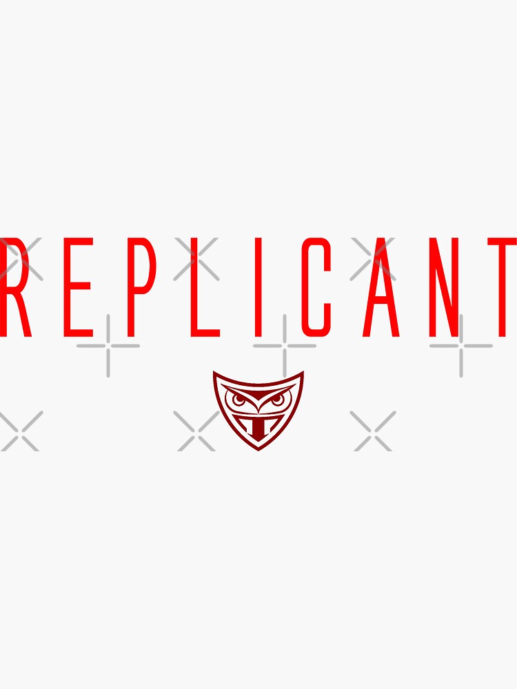 "Blade Runner - Replicant - Red Clean" Sticker for Sale by garudoh ...