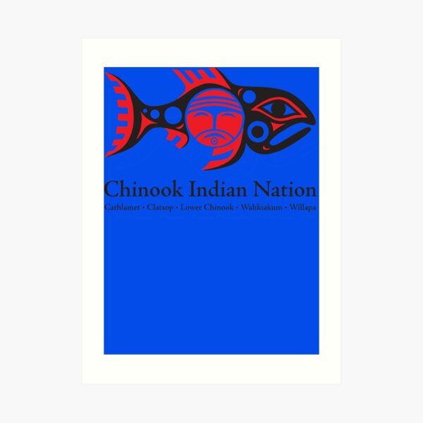 "Chinook Indian Nation Tribal Logo, horizontal Classic T-Shirt" Art Print for Sale by AdrianMaas ...