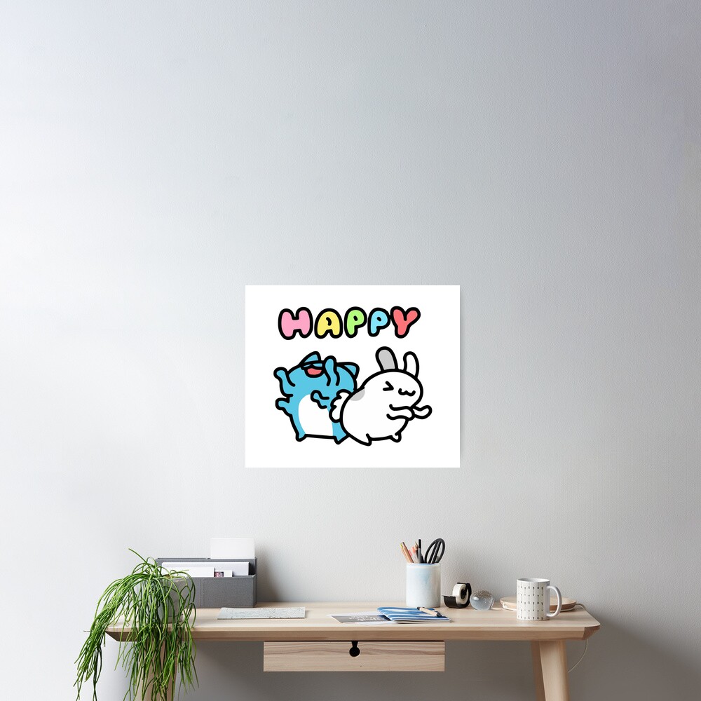 "Happy Cat bug and rabbit, Bugcat Capoo" Poster for Sale by dev-ilyass ...
