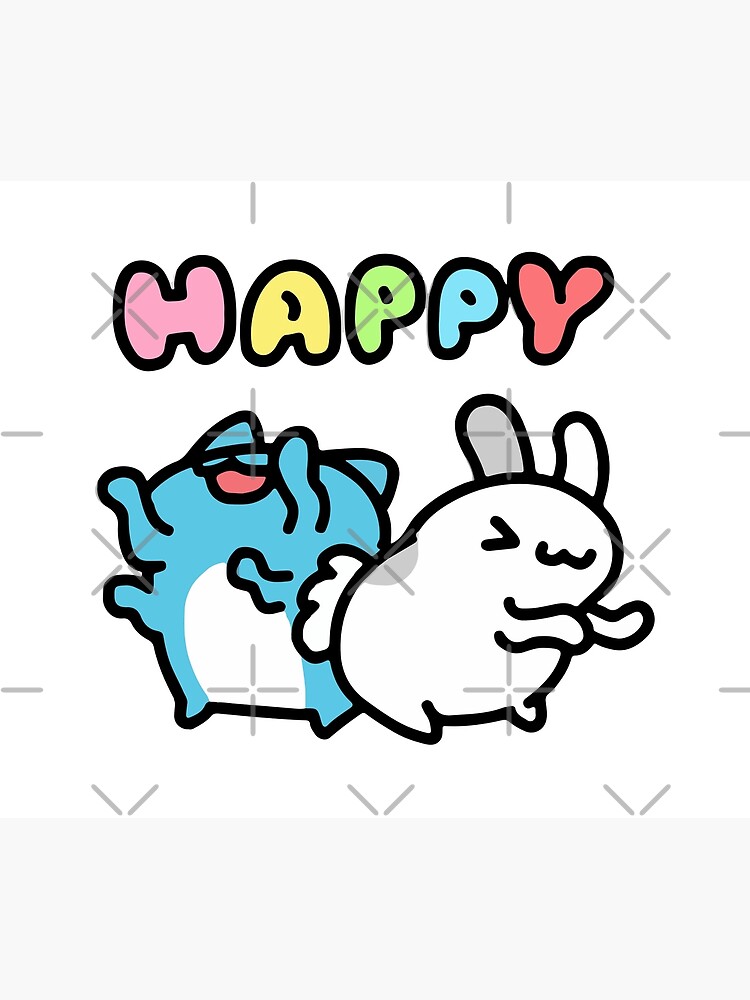 "Happy Cat bug and rabbit, Bugcat Capoo" Canvas Print for Sale by dev ...