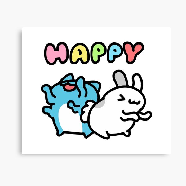 "Happy Cat bug and rabbit, Bugcat Capoo" Canvas Print for Sale by dev ...