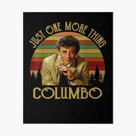 "Music Retro Funny Men Columbo Gifts Music Fans" Art Board Print by ...
