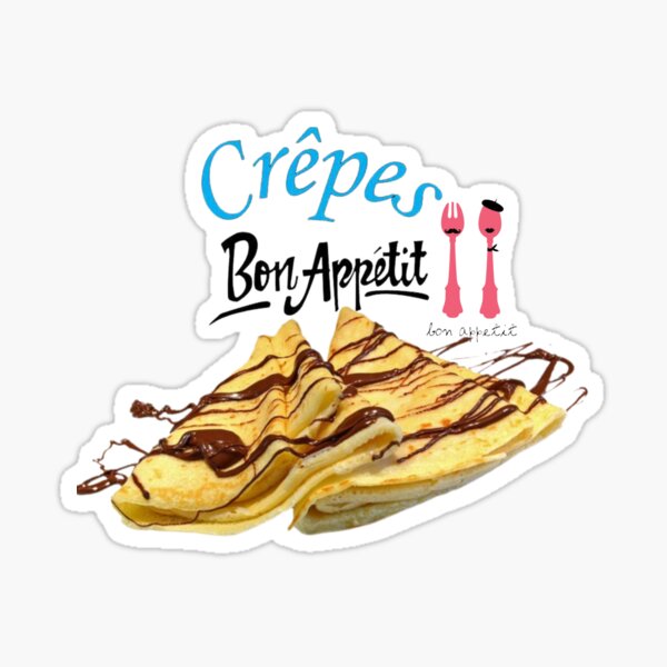 "Crepes" Sticker by Faten18 | Redbubble
