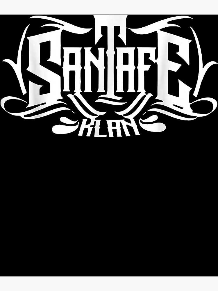 Lámina artística «Santa Fe Klan Merch Camiseta con el logotipo de Santa ...