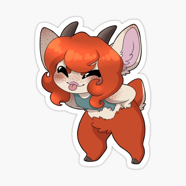 "Faun" Sticker for Sale by Thepsychosloth | Redbubble