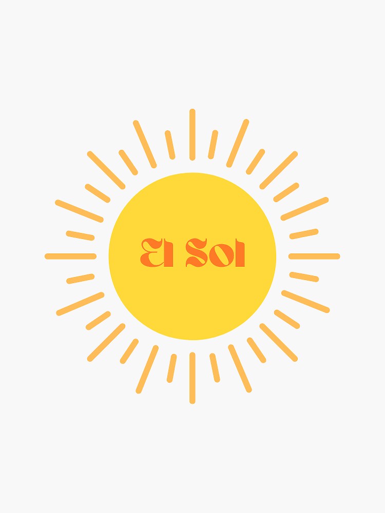 "El Sol Sticker" Sticker by NCM-Merch | Redbubble