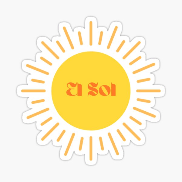 "El Sol Sticker" Sticker by NCM-Merch | Redbubble