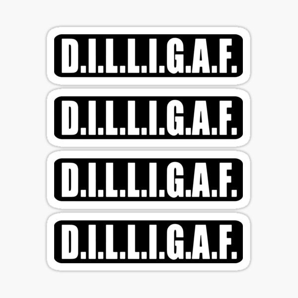 "Dilligaf Pack" Sticker by H4Design | Redbubble