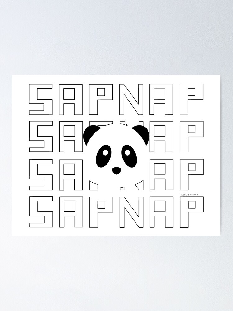 "sapnap panda " Poster by SushisStickers | Redbubble