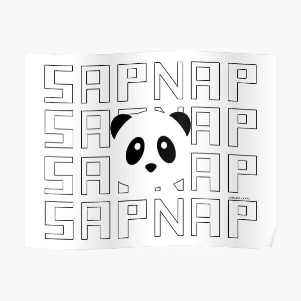 "sapnap panda " Poster by SushisStickers | Redbubble
