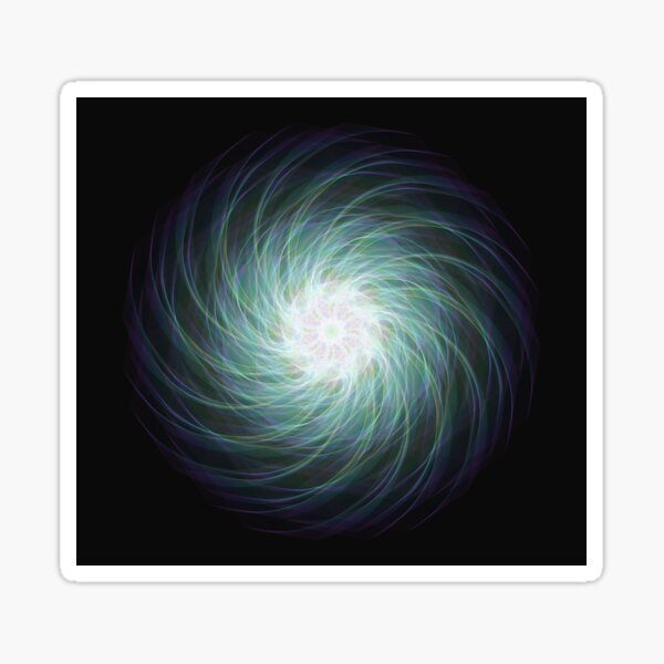 "Cosmic Vortex" Sticker by Fractal-Wizard | Redbubble
