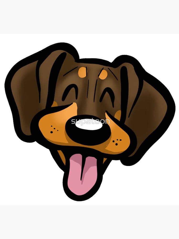 "Red Doberman Pinscher" Poster for Sale by supatoon | Redbubble