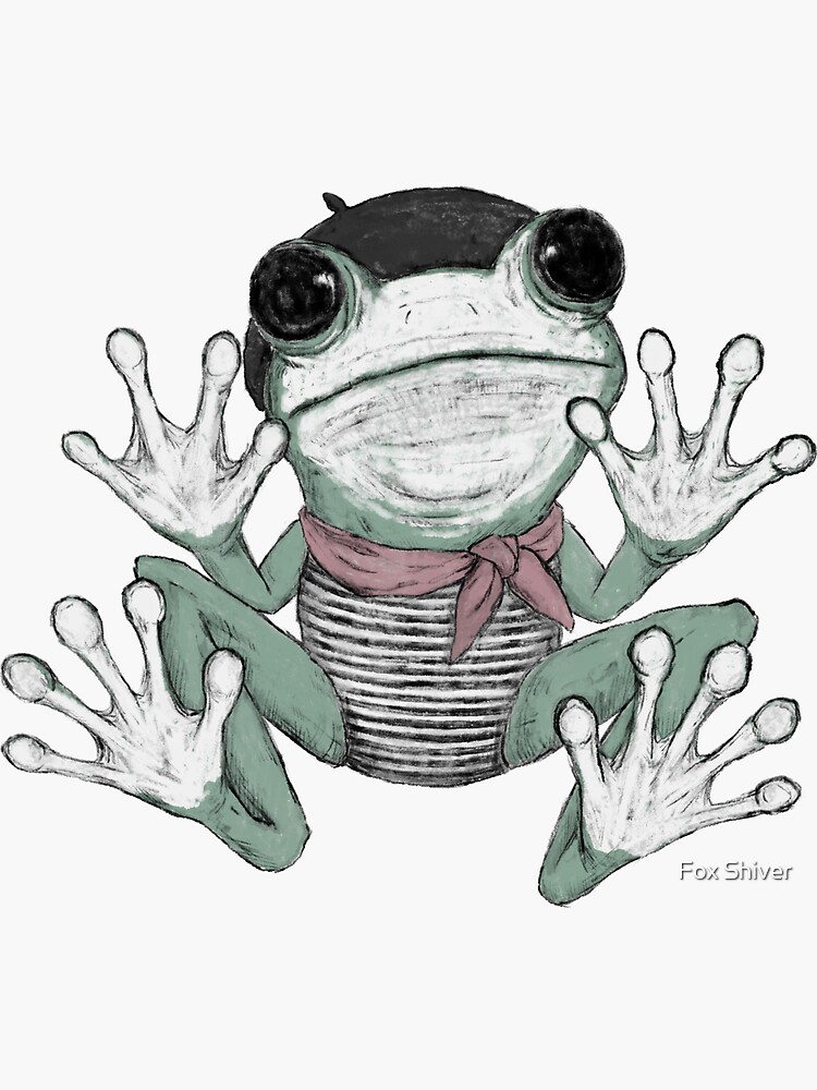 "Silent Frog" Sticker for Sale by FoxShiver | Redbubble