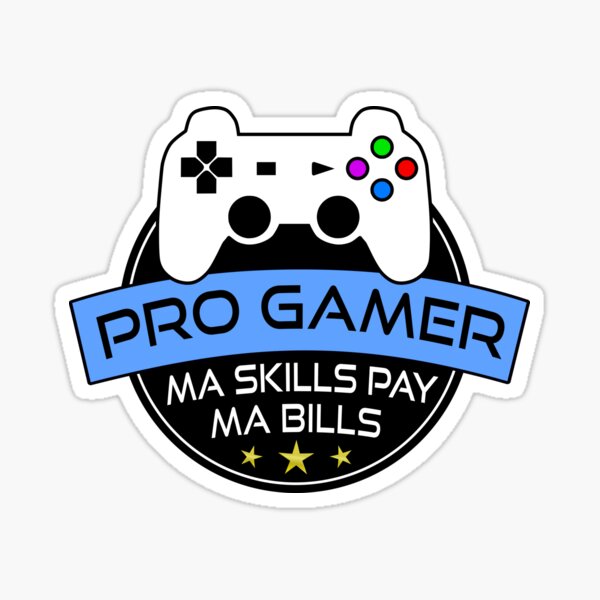 "Pro gamer" Sticker by Yip84 | Redbubble