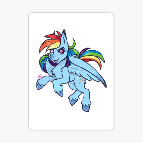 "Rainbow Dash" Sticker for Sale by HannahTailz | Redbubble