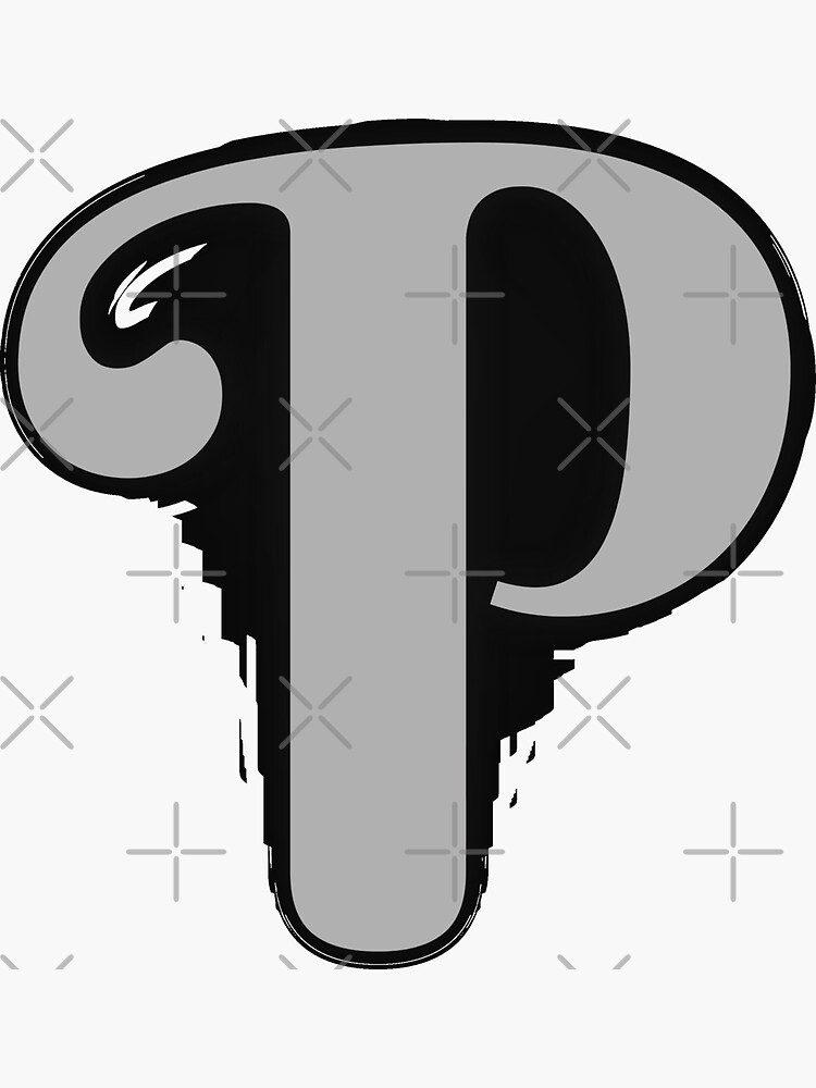 "Letter P - Alphabet Character ABC" Sticker by mode-style | Redbubble