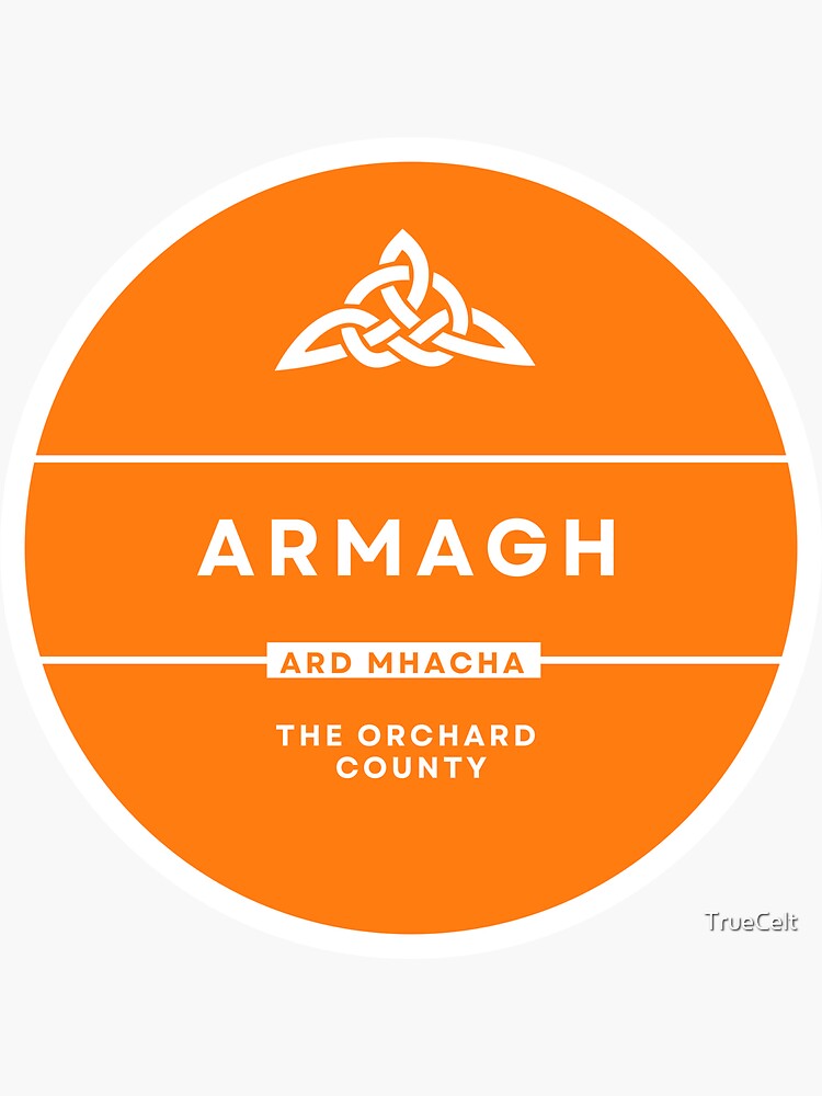 "Armagh, County and GAA Colours" Sticker by TrueCelt | Redbubble
