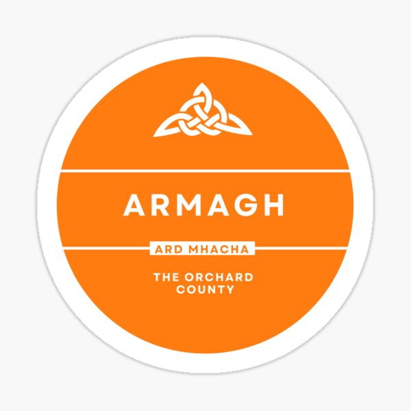 "Armagh, County and GAA Colours" Sticker by TrueCelt | Redbubble