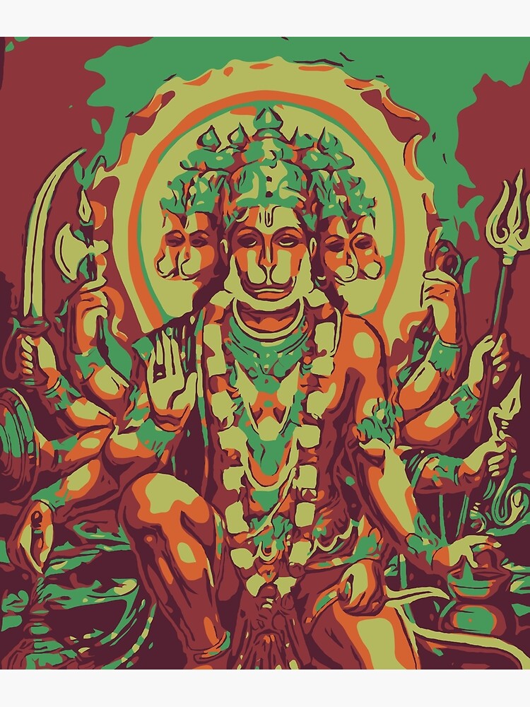 "Hanuman Lord of The Monkeys" Poster for Sale by YogiDevaDas | Redbubble