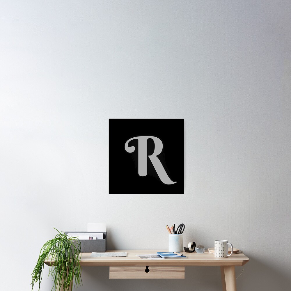 "Letter R - Alphabet Character ABC" Poster by mode-style | Redbubble