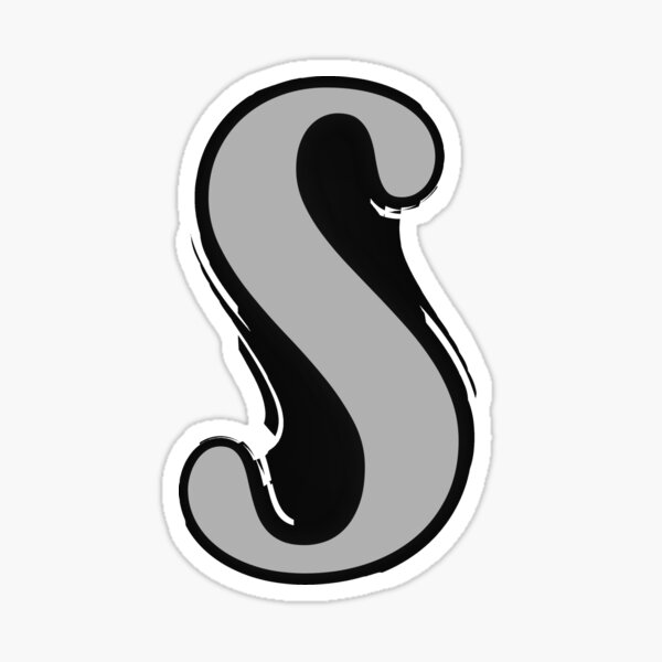 "Letter S - Alphabet Character ABC" Sticker by mode-style | Redbubble