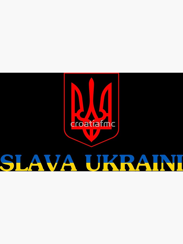 "Slava Ukraini dark black red " Art Print for Sale by croatiafmc ...