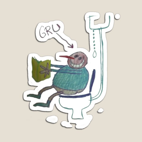 "Despicable me Gru I sit on the toilet" Magnet for Sale by ...