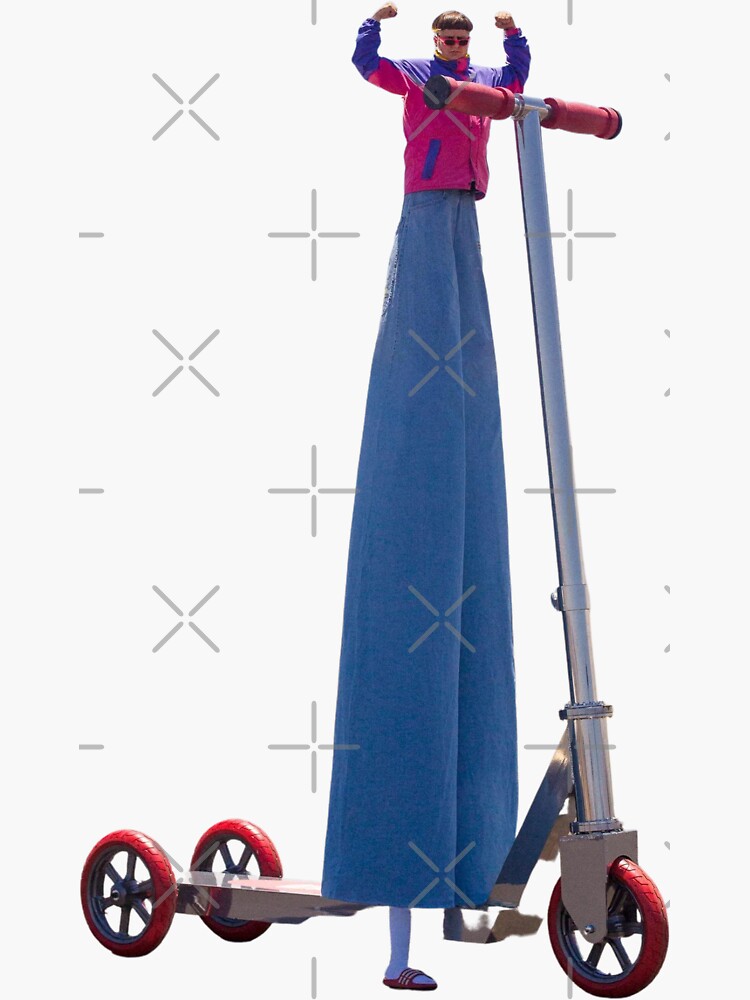 "Oliver Tree Classic "Largest Scooter" Design" Sticker by joshuamcgraw ...