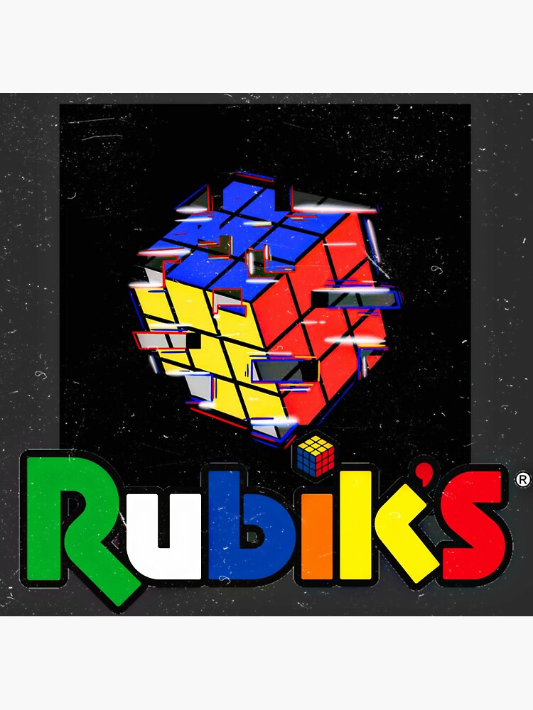 "RUBIKS" Sticker by DuckValen | Redbubble