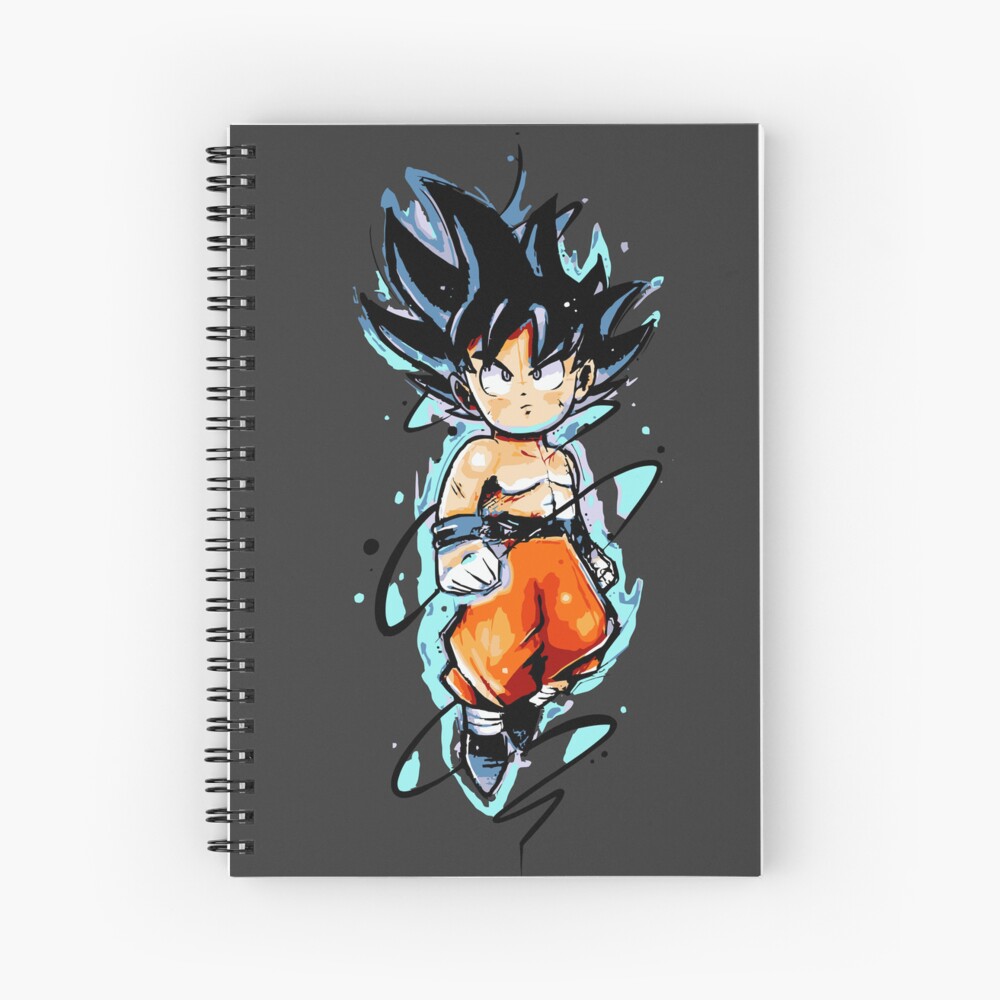 "Dragon Ball Z Super Saiyan Warrior Kid Goku" Spiral Notebook by ...
