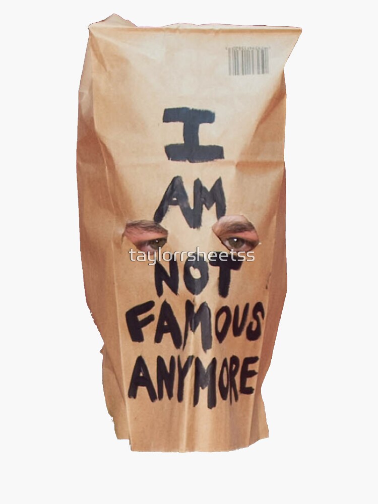 "Shia LaBeouf I Am Not Famous Anymore" Sticker for Sale by ...