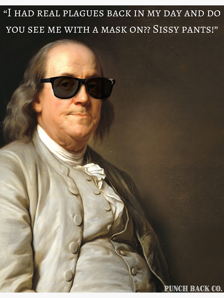 "Benjamin Franklin meme T-Shirt " Sticker by Punchbac | Redbubble