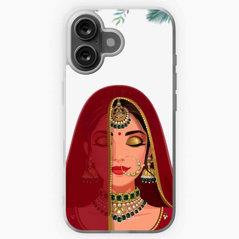 "Desi Lady - Indian traditional Bride Dulhan Stickers and Phone case ...