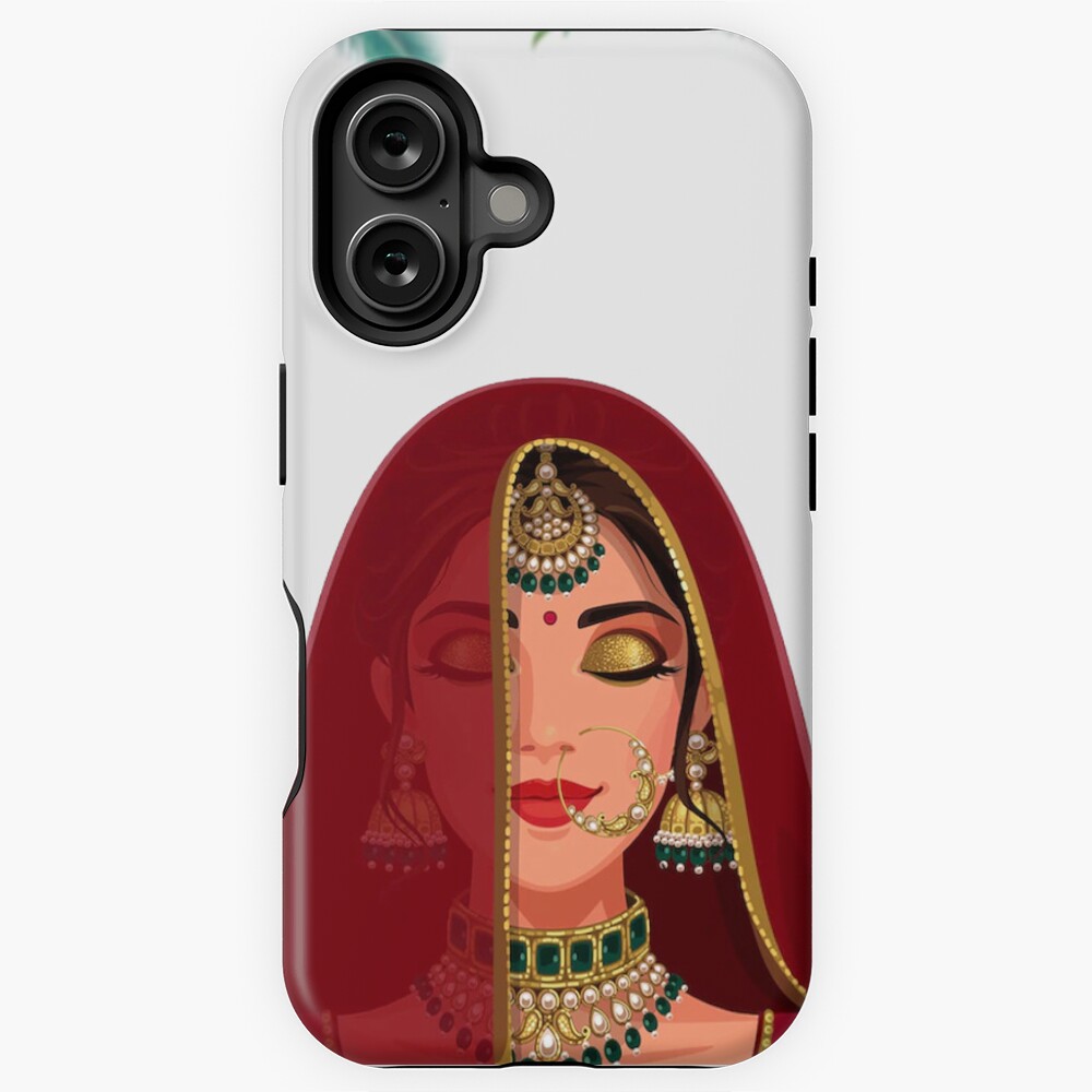"Desi Lady - Indian traditional Bride Dulhan Stickers and Phone case ...