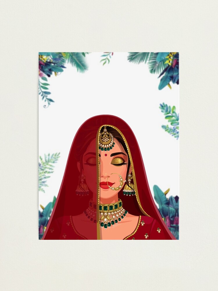 Traditional Indian Bride Painting