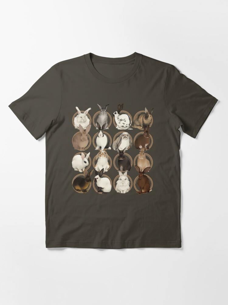 "Rabbit Breeds" T-shirt for Sale by liarakcrane | Redbubble | rabbits t ...