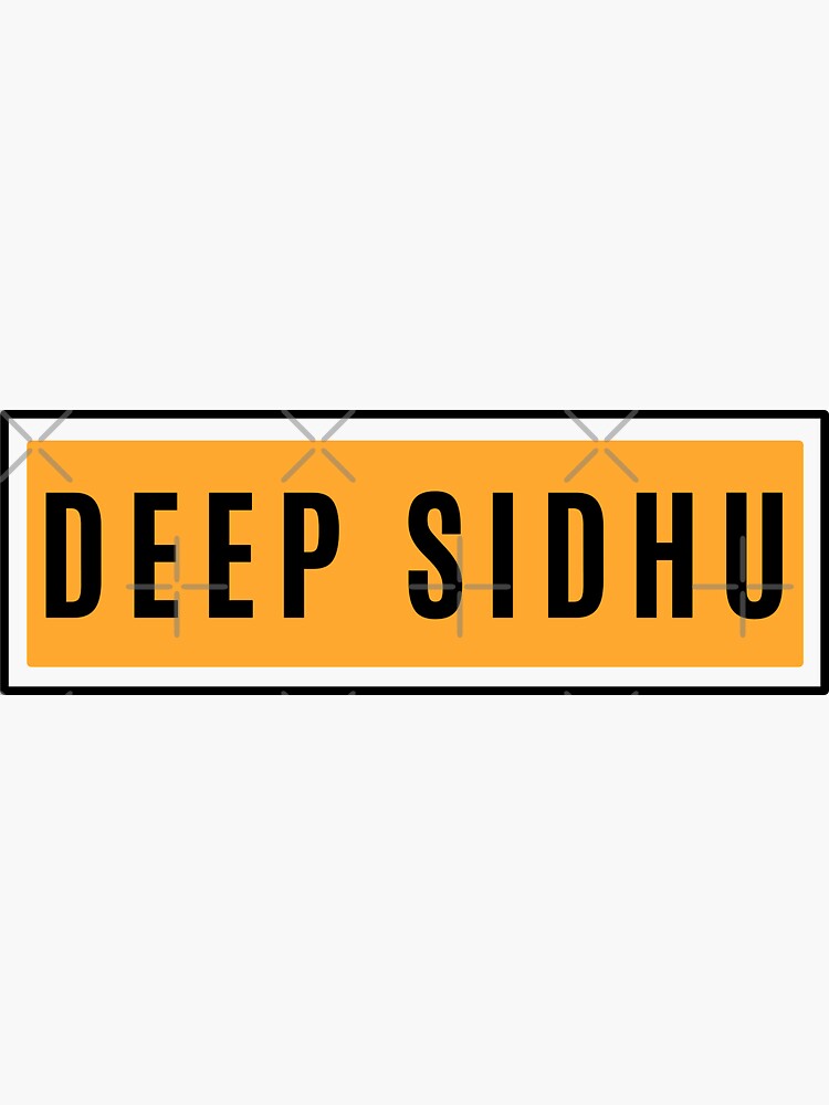 "Rip deep sidhu " Sticker by SandeepGombra | Redbubble
