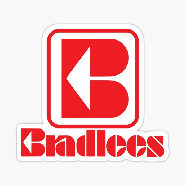 "Bradlees Department Store" Sticker for Sale by TeeArcade84 | Redbubble