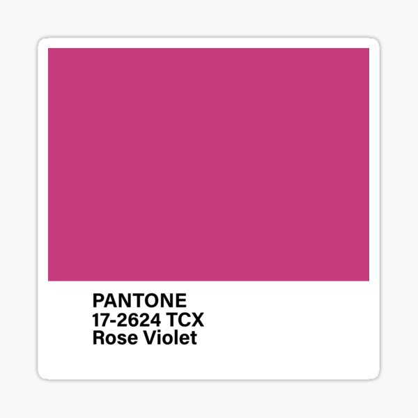 "pantone 17-2624 TCX Rose Violet " Sticker by princessmi-com | Redbubble