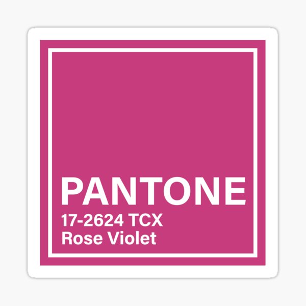 "pantone 17-2624 TCX Rose Violet" Sticker by princessmi-com | Redbubble