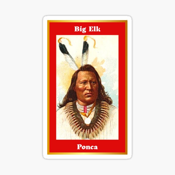 "Chief Big Elk, Ponca" Sticker by artistoutfitter | Redbubble